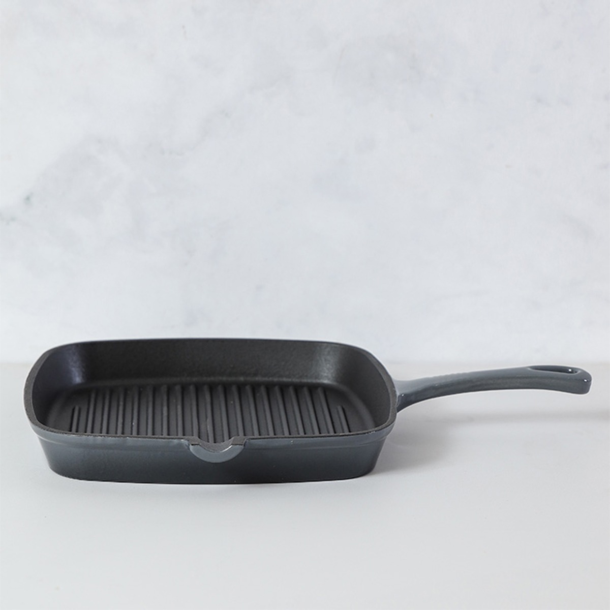 BIFERA DE HIERRO ENLOZADO GRIS – Loodus Home