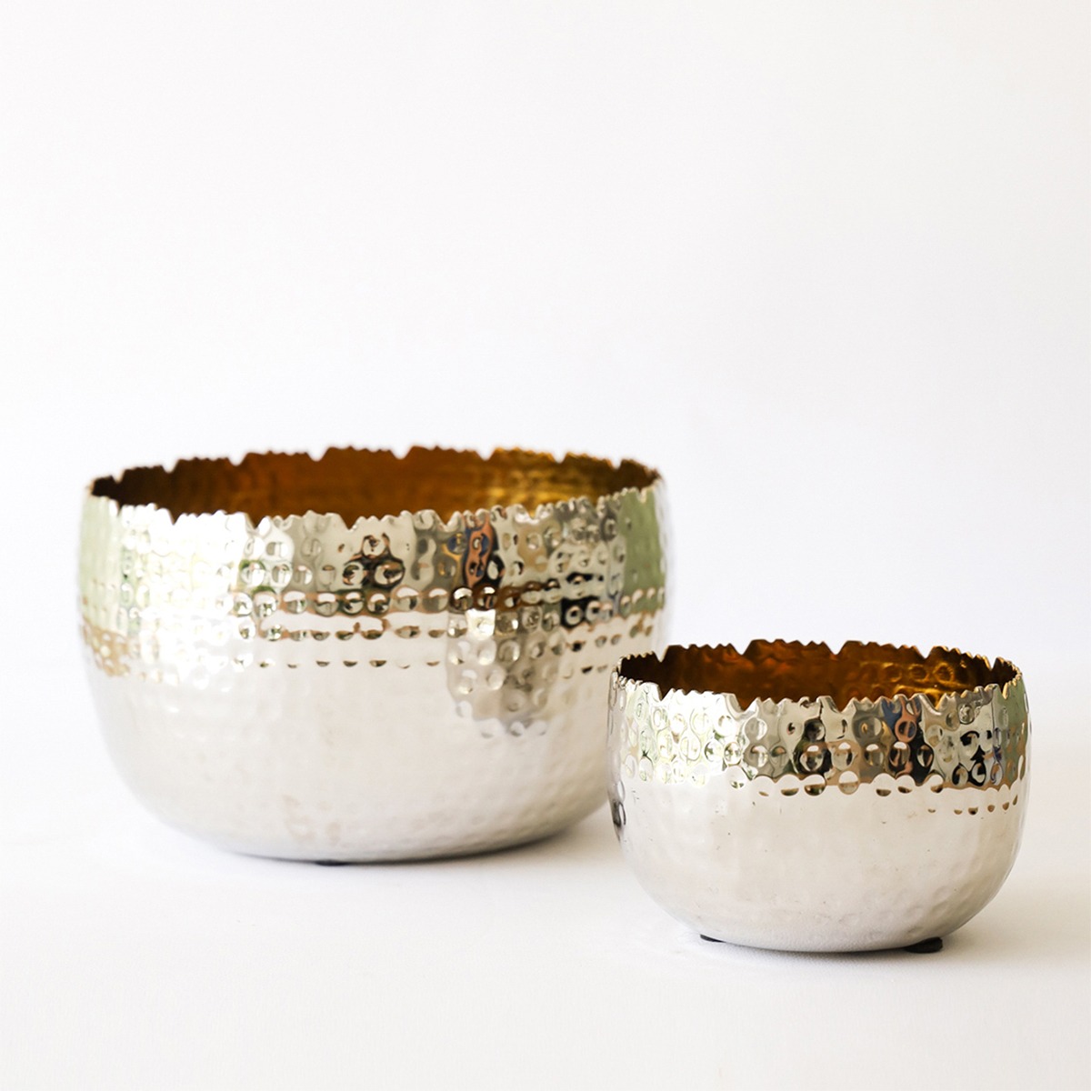BOWLS SETX2 ALUMINIO PLATEADO&D NEVDAN - Loodus